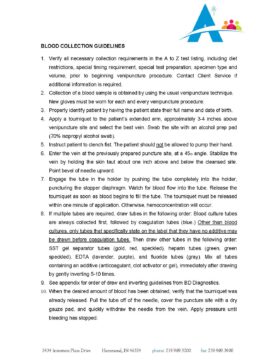 Instructions and Information | Alverno Laboratories | Illinois and Indiana