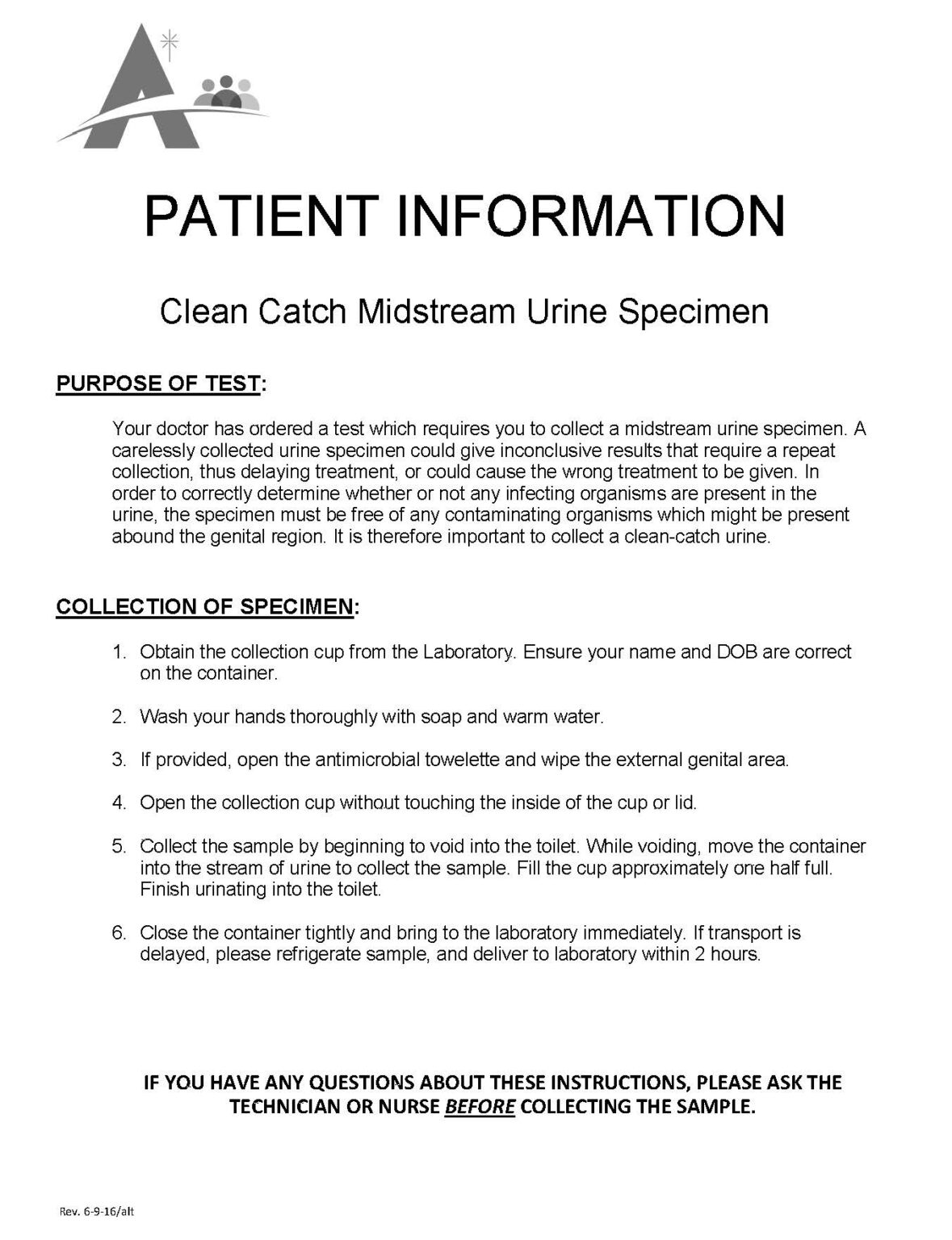 Instructions and Information | Alverno Laboratories | Illinois and Indiana