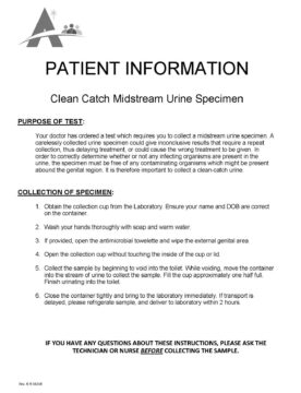 Instructions and Information | Alverno Laboratories | Illinois and Indiana