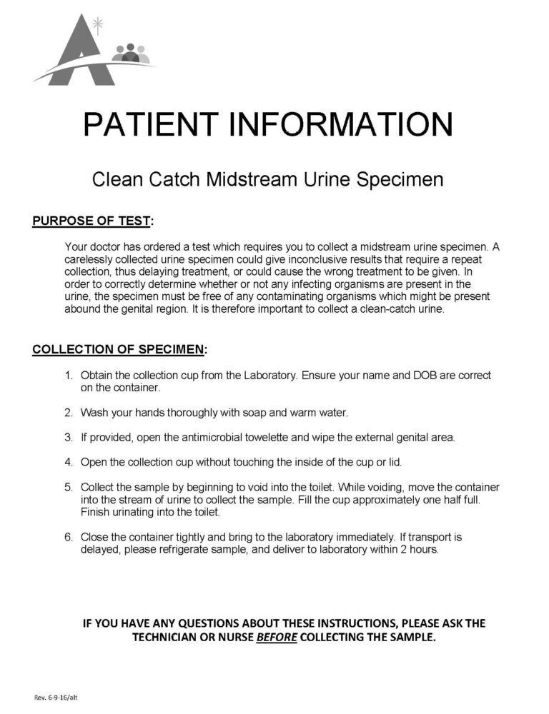 Instructions and Information | Alverno Laboratories | Illinois and Indiana