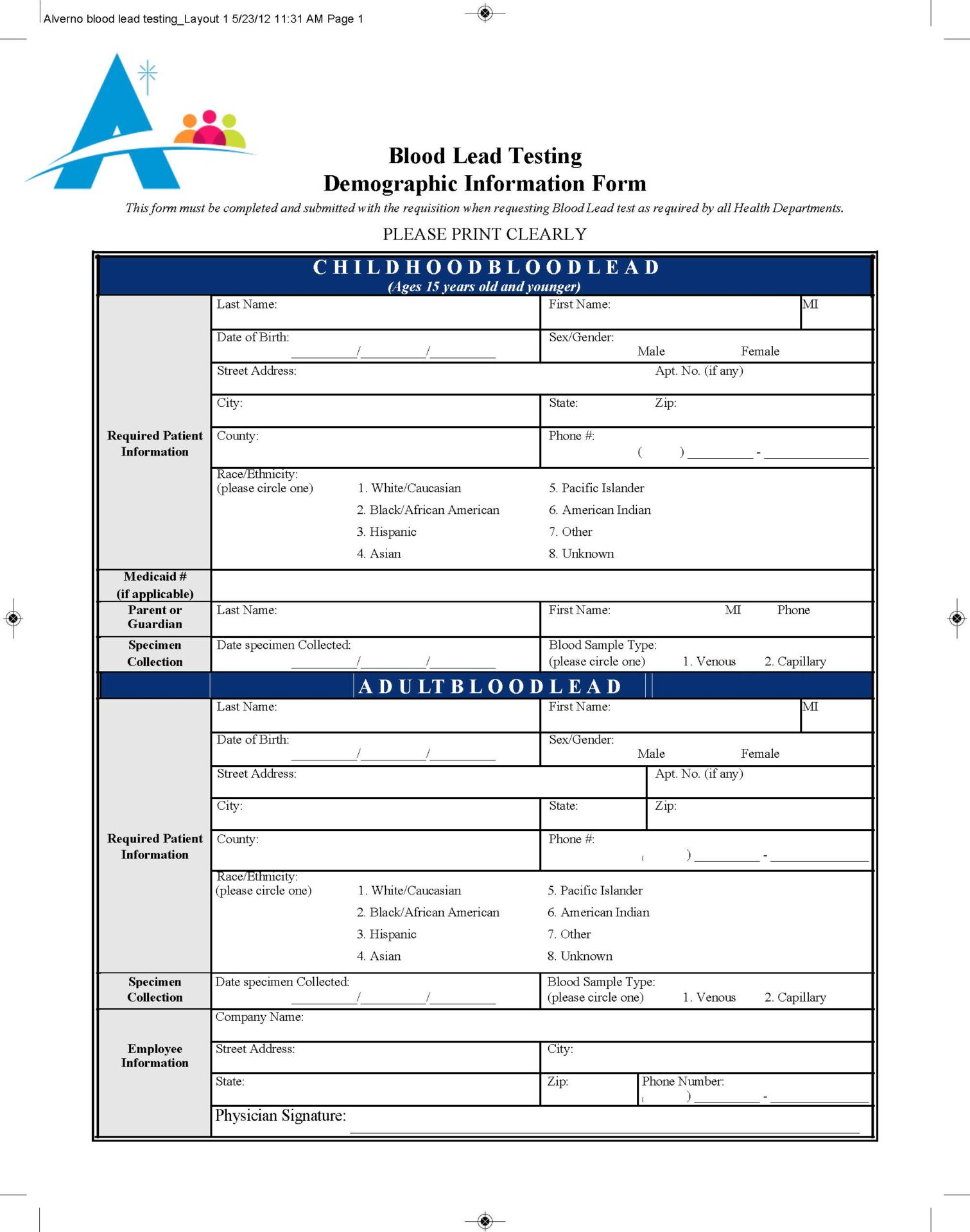 Provider Forms | Alverno Laboratories | Illinois and Indiana